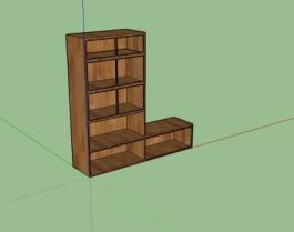 Modern designed professional design rack 3d model .skp format ...