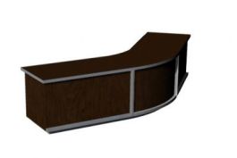 Innovative designed reception desk 3d model .3dm format | Thousands of ...