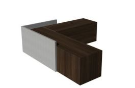 L shaped reception desk 3d model .3dm format | Thousands of free ...
