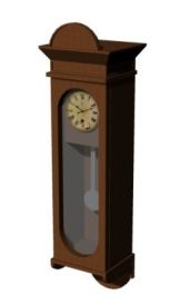Simple tall wall clock 3d model .3dm format | Thousands of free AutoCAD ...
