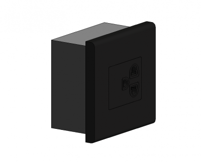 Power Socket Single Metal revit family | Thousands of free AutoCAD drawings