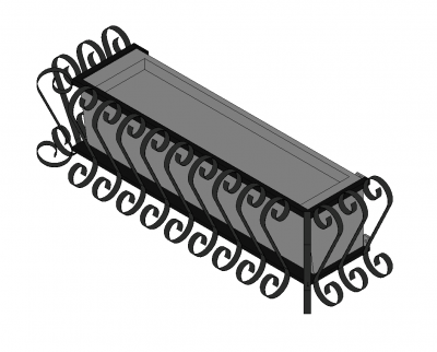 Plantador de terraza modelo Revit | Thousands of free CAD blocks