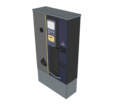 Car park ticket machine SKP model | Thousands of free CAD blocks