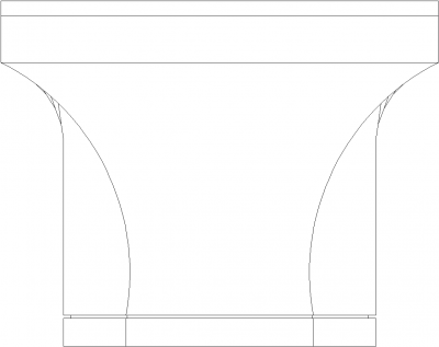 1119mm Height Front Desk for Parlor Front Elevation dwg Drawing ...