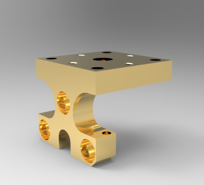 Solid Works 3d Cad Model Of Rotary With Pivot Angles H 98 D 40 D1 11