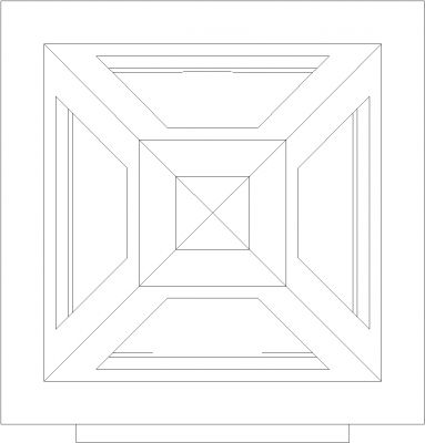 122mm Square Porch Light Front Elevation dwg Drawing | Thousands of ...