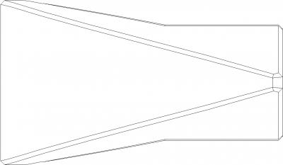 125mm Length Oval Shape Cabinet Handle Right Side Elevation dwg Drawing ...