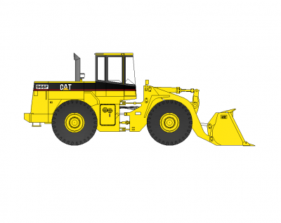 2D CAD Wheel Loader - CADBlocksfree | Thousands of free CAD blocks