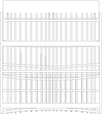 1380mm Height Rattan Made Sofa with 25mm Thick Cotton Rear Elevation ...