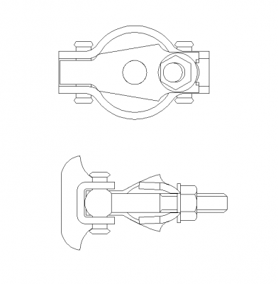Scaffold coupler dwg block | Thousands of free CAD blocks