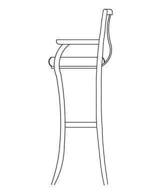Chair bar elevation dwg | Thousands of free CAD blocks