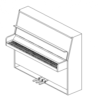 钢琴立式Revit | Thousands of free AutoCAD drawings