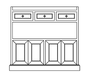 Cabinet Storage elevation dwg | Thousands of free AutoCAD drawings