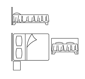 Bed Double dwg | Thousands of free CAD blocks