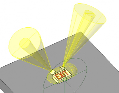 Exit Sign Emergency Light Combo Revit | Thousands of free AutoCAD drawings