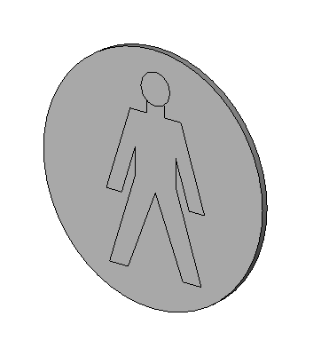 Signage Male Revit | Thousands of free CAD blocks