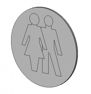 Signage WC Revit | Thousands of free CAD blocks