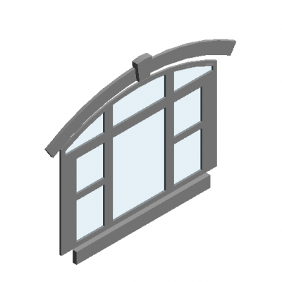 Curved European window revit family | Thousands of free CAD blocks