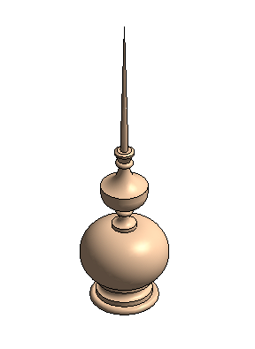 Decorative Finial Roof DoubleBallAndSpire Revit | Thousands of free ...