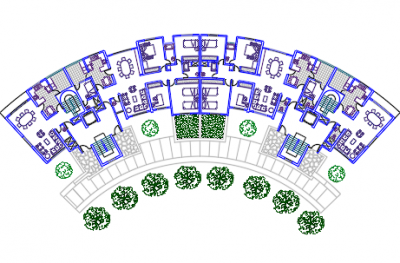 circular residences dwg | Thousands of free CAD blocks