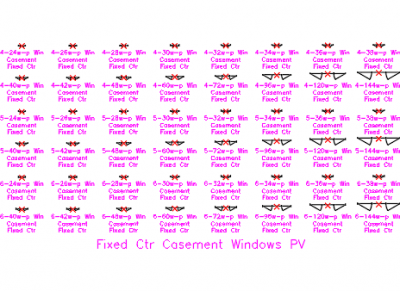 FIXED CENTER CASEMENT WINDOWS PV dwg | Thousands of free CAD blocks
