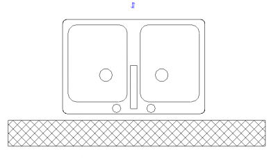 Sink Double 2D Revit | Thousands of free CAD blocks