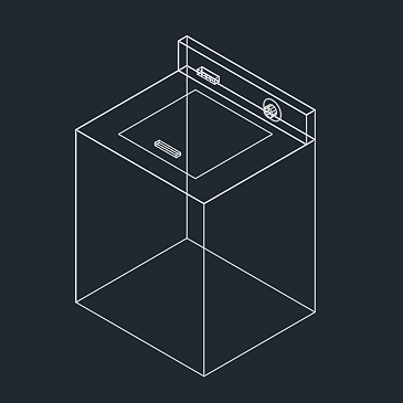 Bathroom Washer 3d dwg | Thousands of free AutoCAD drawings