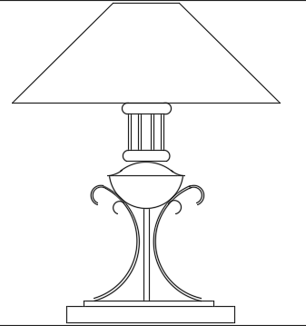 Lamp Table dwg | Thousands of free CAD blocks