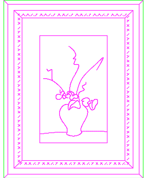 Wall picture frame dwg | Thousands of free AutoCAD drawings