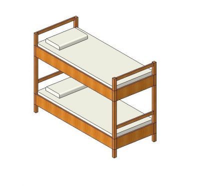 Bunkbed familia Revit - CADblocksfree | Thousands of free CAD blocks