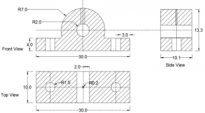 Journal Bearing 2D dwg drawing | Thousands of free CAD blocks