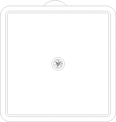 250mm Top Length Ceiling Contemporary Light Design Plan dwg Drawing ...