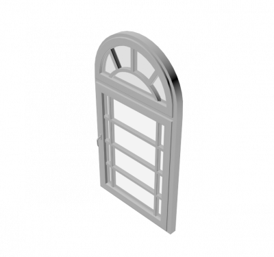 3DS Max Tall Arch Window - CADBlocksfree | Thousands of free CAD blocks