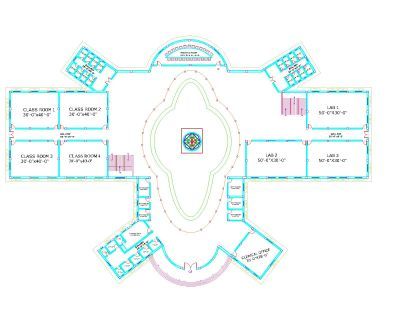 Download this educational building plan of dimension 306'x220 ...