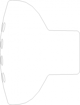 29mm Diameter Circular Drawer Handle Right Side Elevation dwg Drawing ...