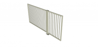 3D Skecthup Gate - CADBlocksfree | Thousands of free CAD blocks