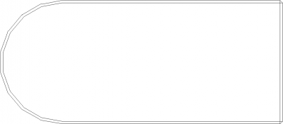 324mm Length Closet Handle Right Side Elevation dwg Drawing | Thousands ...