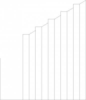 3454mm Wide Curve Shape Threads with Vertical Steel Railings Left Side ...