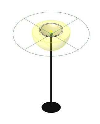 Floor Lamp - Torchiere Revit Family | Thousands of free AutoCAD drawings