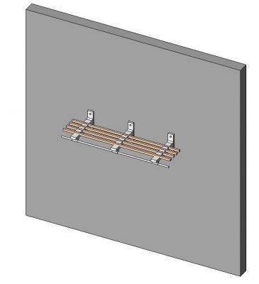 Coat Rack Wall-Mount Revit Family | Thousands of free AutoCAD drawings