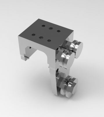 Solid-works 3D CAD Model of Rotary Modules, A=45 L=72 Outer Bearing D ...