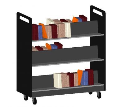 Library Book Truck Revit Family | Thousands of free CAD blocks