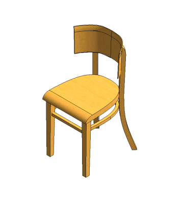 3D Revit Wooden Chair - CADBlocksfree | Thousands of free CAD blocks