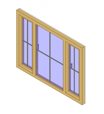 3D Revit Triple Window - CADBlocksfree | Thousands of free CAD blocks