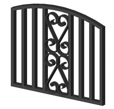 Spanish Gate wrought Iron Revit Family | Thousands of free CAD blocks