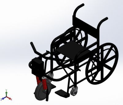 Electric Wheel Chair Solidworks Model | Thousands of free AutoCAD drawings
