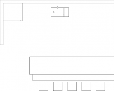 6.85sqm Wooden Bar with Bricks Design Plan dwg Drawing | Thousands of ...