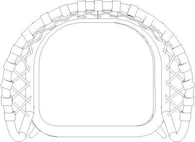 690mm Wide Rattan Made Stool Plan dwg Drawing | Thousands of free CAD ...