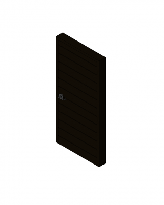 3D de Revit Modelo de puerta moderno - CADBlocksfree | Thousands of ...