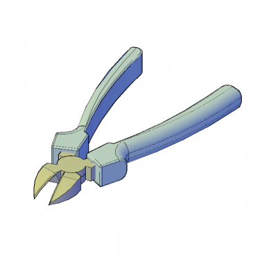 3D CAD Wire Cutters - CABDlocksfree | Thousands of free CAD blocks